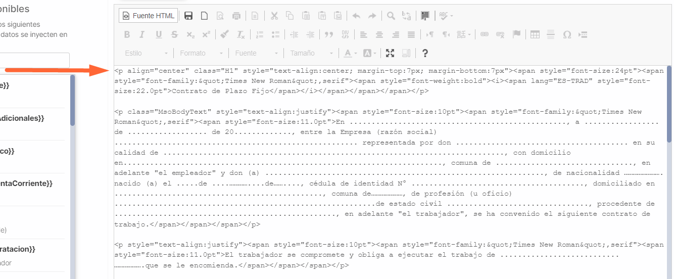 Creación de plantillas (HTML) – Centro de Ayuda Talana