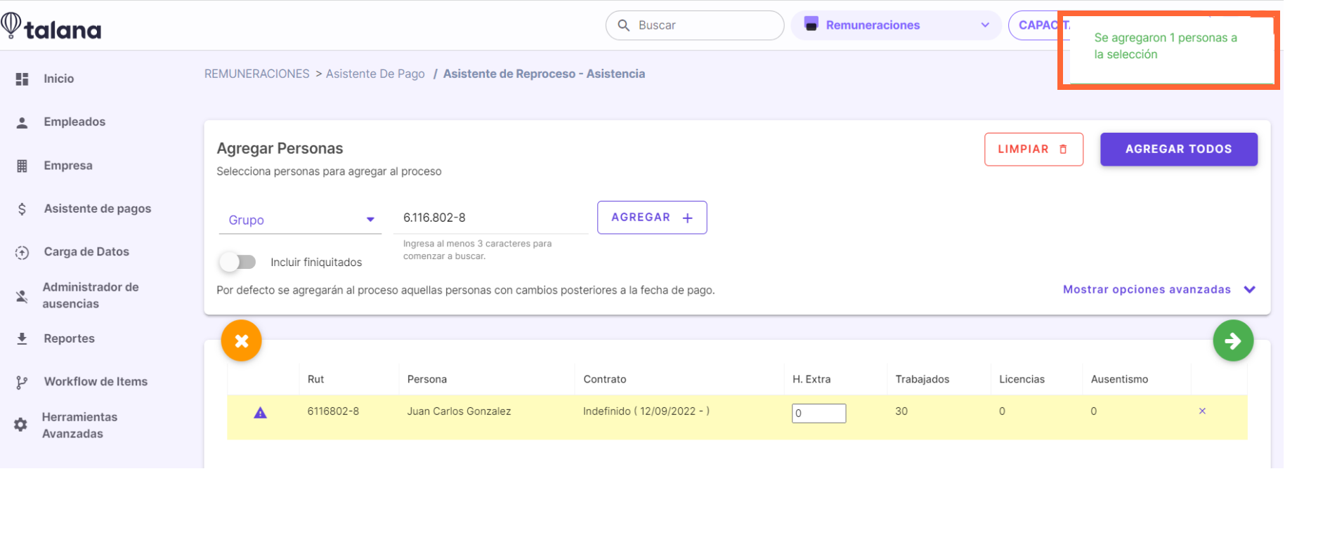 Reproceso – Centro de Ayuda Talana