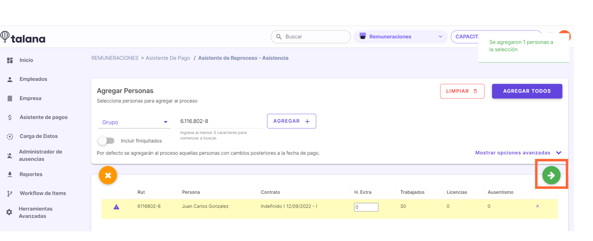 Reproceso – Centro de Ayuda Talana
